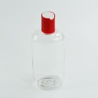 China Industrial Cosmetic Bottle 500ml Pet Plastic with Disc Cap and Customized Color for sale
