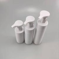 China Industrial Cosmetic 100ml 120ml 150ml 200ml Round PET Foam Soap Bottle with Claim Pump for sale