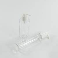China 200ml Capacity PET Flat Shoulder Transparent Plastic Bottle with Silk-screen Printing for sale