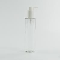 China 200ml Capacity PET Flat Shoulder Transparent Plastic Bottle with Silk-screen Printing for sale