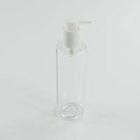 China Silk-screen Printing 220ml Flat Shoulder Body Oil Bottle for Make Up Remover Lotion Pump for sale