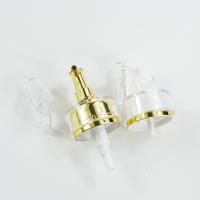China Plastic Cap Luxury 24mm UV Plating Gold Color Lotion Dispenser Pump for Acrylic Bottle for sale
