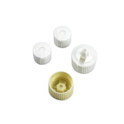 China Collar Material Plastic 28mm Screw Cover for PP Cosmetic Bottle Spray Pressure Turret for sale