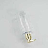 China 350ml Round Flat Shoulder Lotion Pump Bottle for Plastic Shampoo Shower Gel Packaging for sale