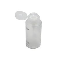 China 300ml Plastic PET Cosmetic Eye Nail Polish Push Down Pump Bottle for sale