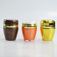 China Acrylic Cap 30g Acrylic Cream Vacuum Bottle Press Style Airless Pump Jars for Face Cream for sale