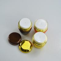 China Acrylic Cap 30g Acrylic Cream Vacuum Bottle Press Style Airless Pump Jars for Face Cream for sale