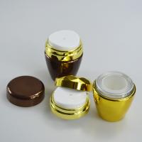 China Acrylic Cap 30g Acrylic Cream Vacuum Bottle Press Style Airless Pump Jars for Face Cream for sale