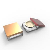 China 5g 15g 30g 50g Square Plastic Loose Powder Containers Empty Cosmetic Acrylic Clear Jar for sale