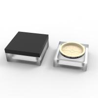 China 5g 15g 30g 50g Square Plastic Loose Powder Containers Empty Cosmetic Acrylic Clear Jar for sale