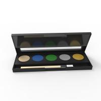 China Industrial Cosmetic 5 Colors Eyeshadow Palette with Matte and Shimmer Shades for sale