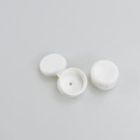 China PP Plastic 32mm White Flip Top Cap for Cosmetic Packaging Screw Cap Plastic Lids for sale