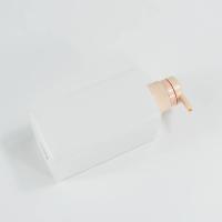 China 500ml 16oz Plastic HDPE Square Shape Bottle with Pump for Shampoo Shower Gel Packaging for sale