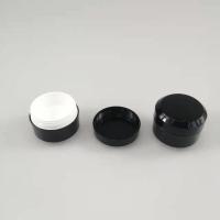 China Silk-screen Printing 5g 10ml 10g 15ml 30g 1oz Plastic PP Empty Black Nail UV Gel Jars for sale