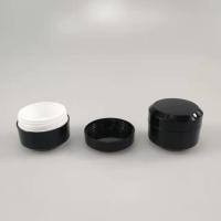 China Silk-screen Printing 5g 10ml 10g 15ml 30g 1oz Plastic PP Empty Black Nail UV Gel Jars for sale