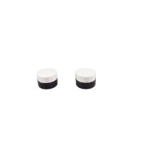 China Silk-screen Printing 5g 10ml 10g 15ml 30g 1oz Plastic PP Empty Black Nail UV Gel Jars for sale