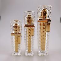 China 30ml 50ml 100ml Gold Luxury Emballage Cosmetique Acrylic Cosmetic Packaging Lotion Bottle for sale