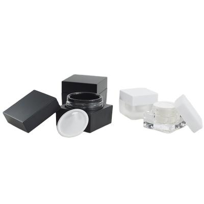 China 5g 10g Square Acrylic Jar Cosmetic Jar Square Shape Container for OEM/ODM for sale