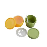 China Clear or Customized Color 50ml/100ml Facial Scrub Cream Jar PP Mate Cream Container for sale