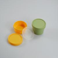 China Clear or Customized Color 50ml/100ml Facial Scrub Cream Jar PP Mate Cream Container for sale