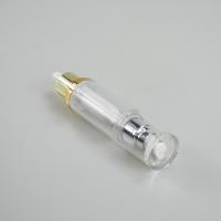 China Customized Liquid Foundation Double Tube Dropper Bottle with Acrylic Collar Material for sale