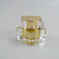 China OEM/ODM Yes 30g Square Container Acrylic Cream Jar Plastic Jar for Customized Bottle Color for sale