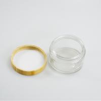 China 200g Glass Cream Jar With Bamboo Lid for Product Body Butter in any color you want for sale
