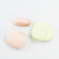 China Customizable Bottle Color HDPE Egg Shape Container Plush Touch Feeling Sunscreen Bottle for sale