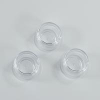 China Transparent Plastic Cosmetic Round Mini Clear Jar with 20ml Capacity and PS Collar for sale