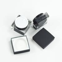 China Thick Wall Square Shape Acrylic Jar Plastic Container 30g 50g for Lotion and Cosmetic for sale