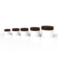 China Industrial Cosmetic 10g 20g 30g 50g 100g 150g 200g 250g PP Cream Jar with Bamboo Lids for sale