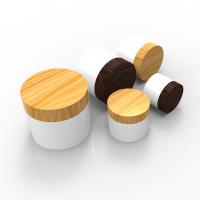 China Silk-screen Printed 10g 20g 30g 50g 100g 150g 200g 250g Double Wall PP Jar with Bamboo Cap for sale