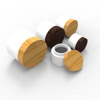 China Silk-screen Printed 10g 20g 30g 50g 100g 150g 200g 250g Double Wall PP Jar with Bamboo Cap for sale