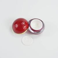 China Customized Bottle Color 5g Cosmetics Plastic Jar in Ball Shape with Acrylic Container for sale