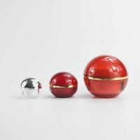 China Printing Silk-screen 50g Round Ball Shape Acrylic Cream Jar for Cosmetics Plastic Jar for sale