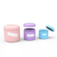 China PP Plastic Skin Care Jar Cosmetic Facial Cream Emulsion Jar Round Shape Cream Jar 60g for sale