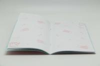 China Adorable Pink Pig Softcover Saddle Stitch Binding Notebook Printing Service for sale