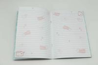 China Adorable Pink Pig Softcover Saddle Stitch Binding Notebook Printing Service for sale