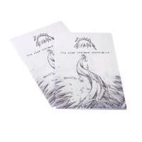 China White Black Softcover Book Printing Saddle Stitch Binding for sale