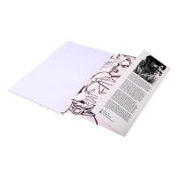 China White Black Softcover Book Printing Saddle Stitch Binding for sale