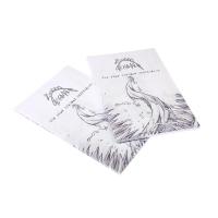 China White Black Softcover Book Printing Saddle Stitch Binding for sale