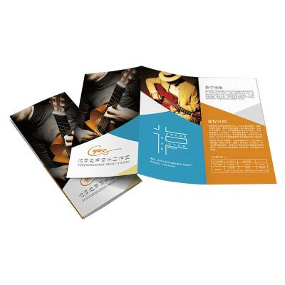 China Tri Fold Flyers Softcover Book Printing  Full Color Custom Size for sale