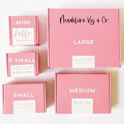China Free Sample Custom Logo  Cosmetic Corrugated Packaging Mailer Box for sale