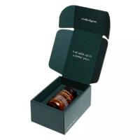 China Navy Blue Foldable Magnetic Box With Silver Logo Stamped for sale