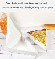 China Triangle Shape Pizza Packaging Box Color Printing Kraft Corrugated for sale