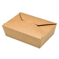 China Brown Kraft Paper Pizza Packaging Box Disposable Salad Packaging Box for sale