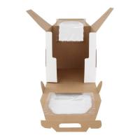 China Corrugated Wedding Tall Custom Cake Box Packaging With Two Window for sale