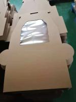 China Corrugated Wedding Tall Custom Cake Box Packaging With Two Window for sale