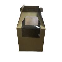 China Corrugated Wedding Tall Custom Cake Box Packaging With Two Window for sale