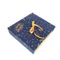 China Custom Yellow Riband Double Door Gift Box Make Up Luxury for sale